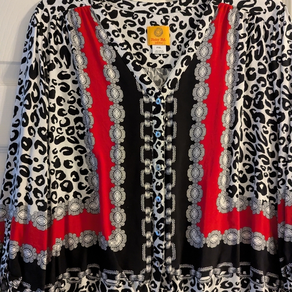 Ruby Rd. | Tops | Ruby Rd Stylish Red And Black Womens Top | Poshmark